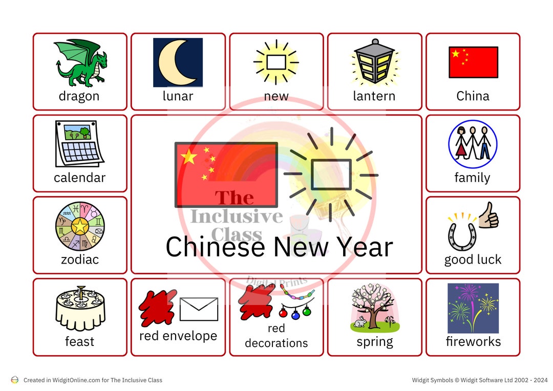Chinese New Year Communication Board, Non Verbal Visual Aids ...