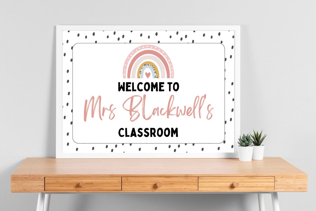 Editable Personalised Classroom Welcome Sign Kindergarten - Etsy