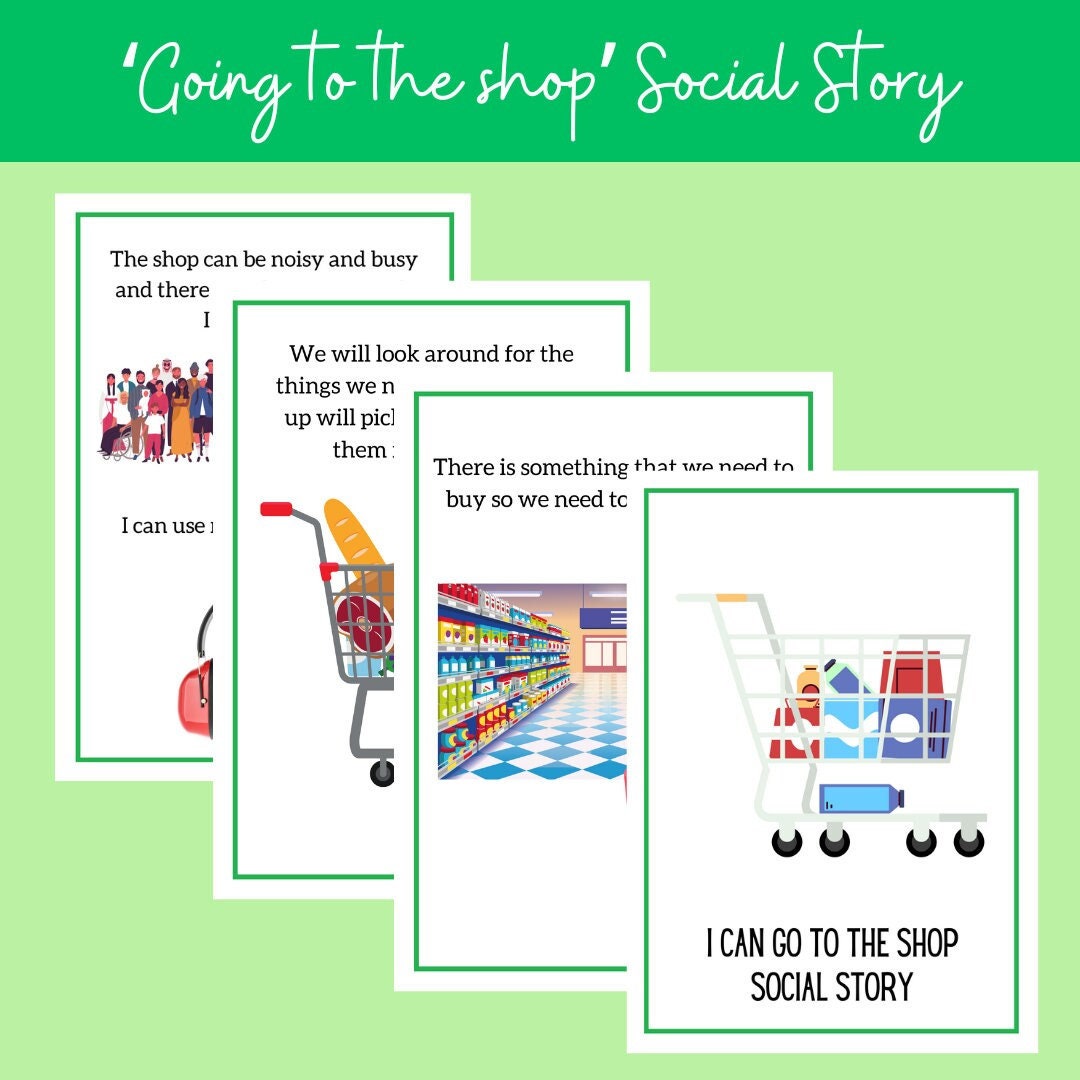 Going to the Shop Social Story, Social Stories for Going Shopping , I ...
