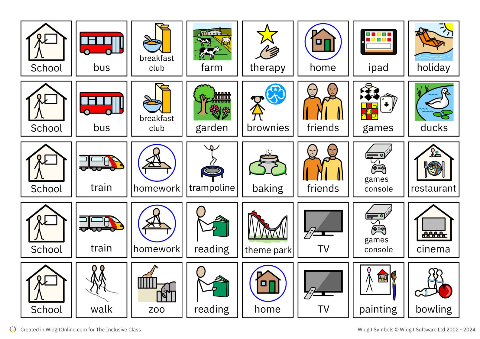 Visual Timetable, Daily Routine Now and Next Board, Non Verbal Visual ...