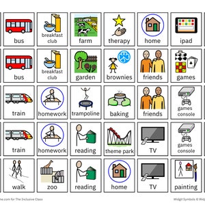 Visual Timetable, Daily Routine Now and Next Board, Non Verbal Visual ...