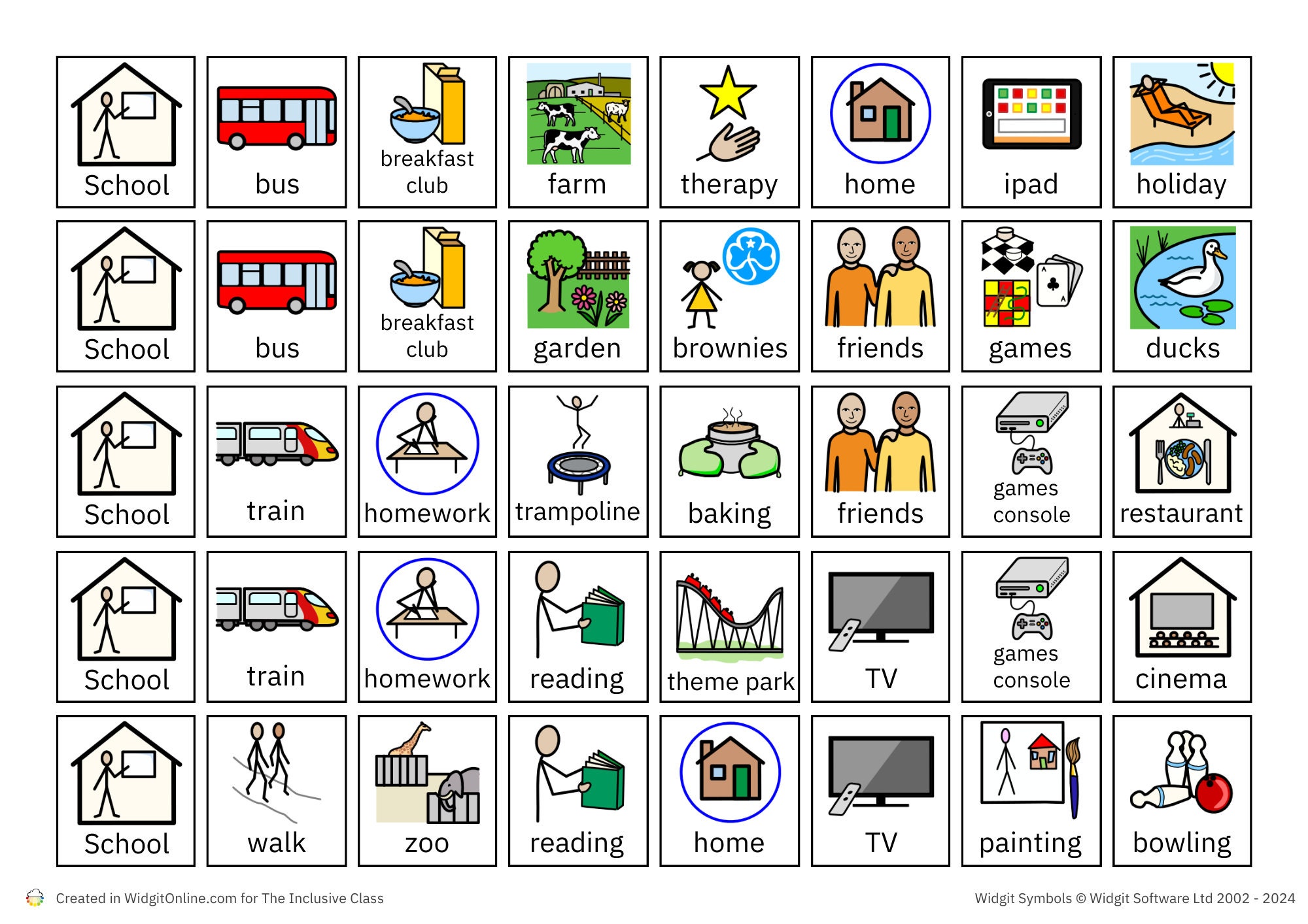 Visual Timetable, Daily Routine Now and Next Board, Non Verbal Visual ...