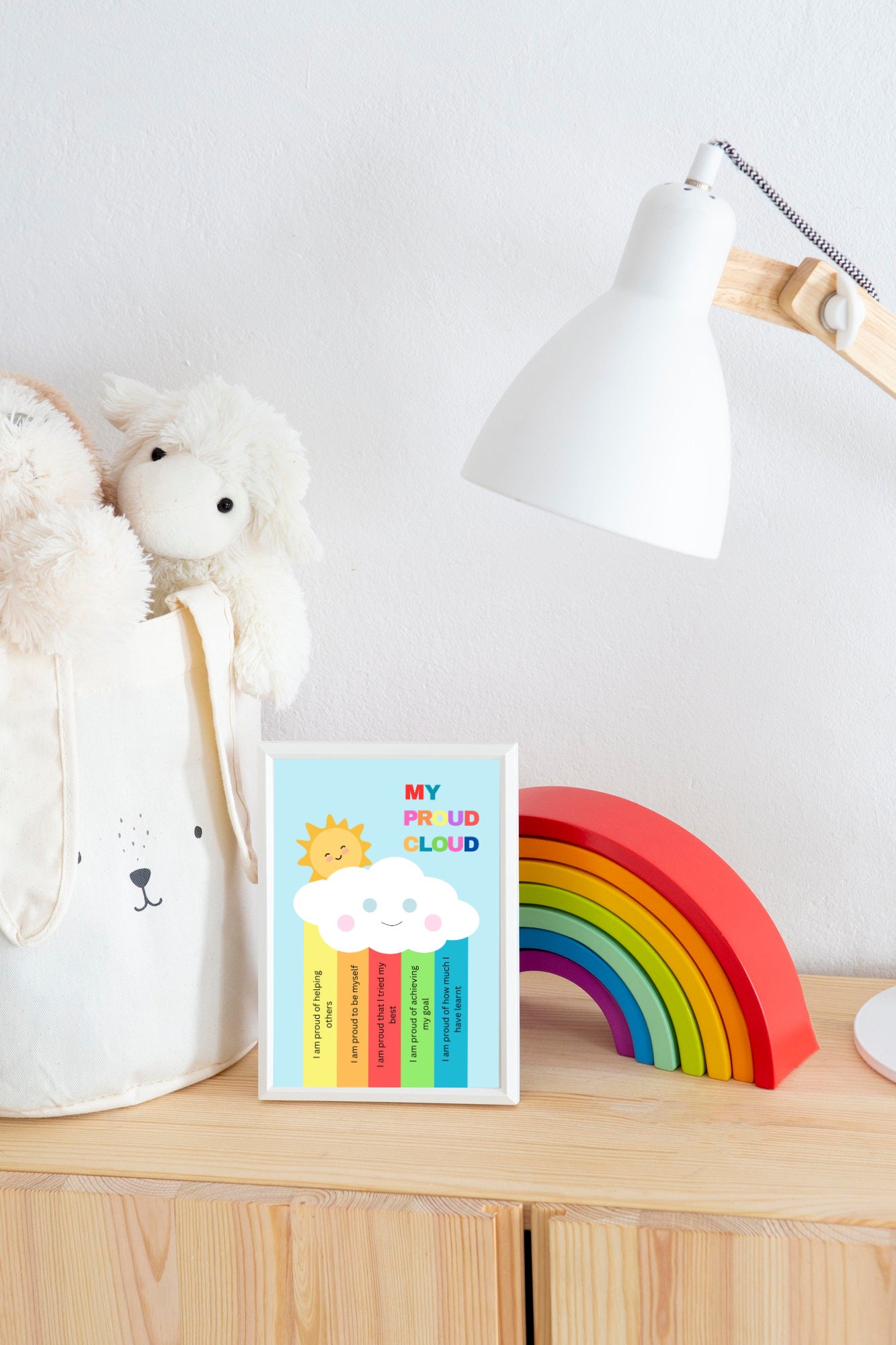 Proud Cloud Classroom Print, Emotion Recognition, Preschool Prints ...