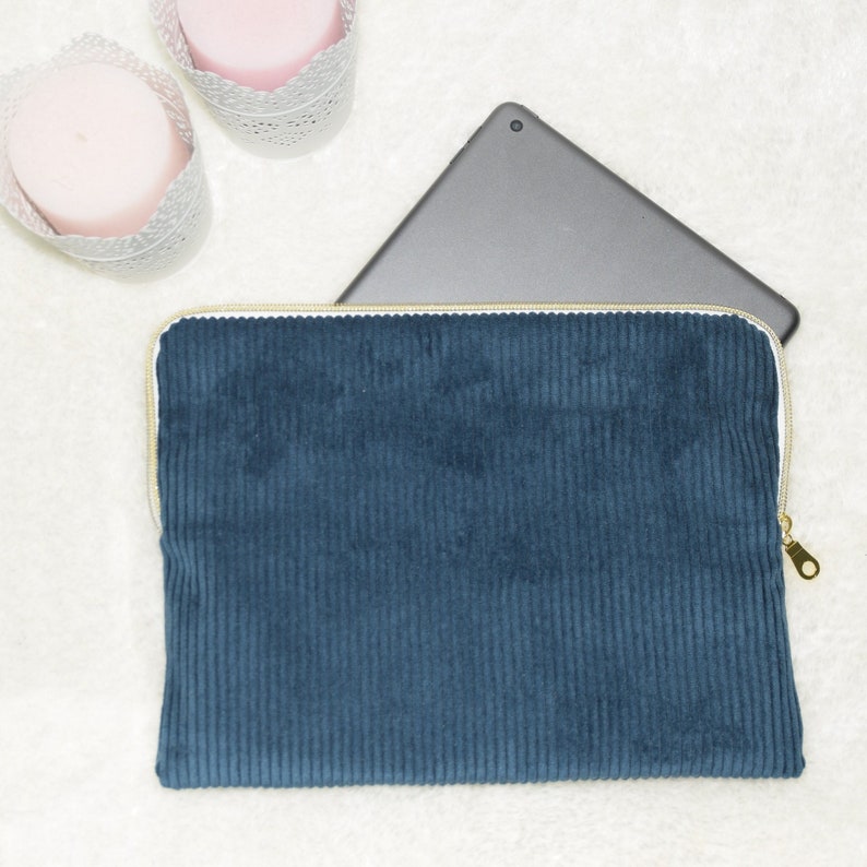 Protective Cover for Tablet or Computer in Customizable Pink Corduroy ...