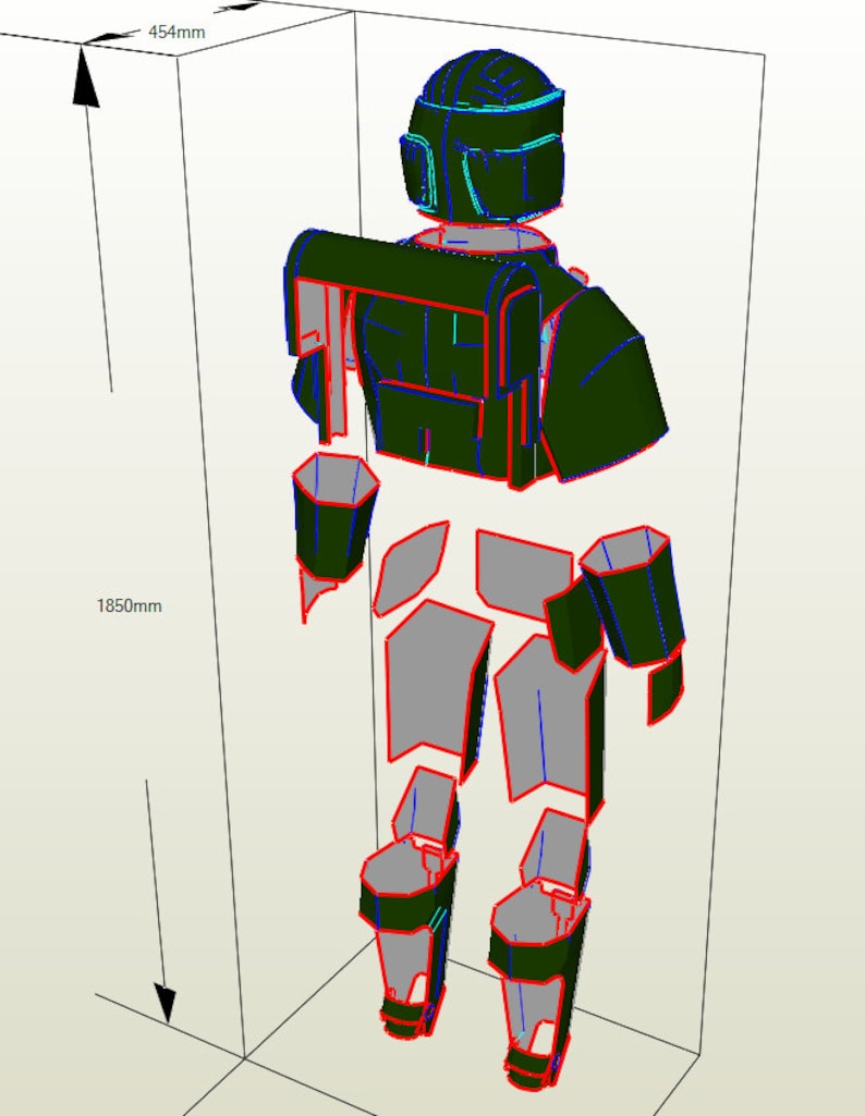 Astra Militarum Cosplay Pepakura Pattern Cadian Troop - Etsy