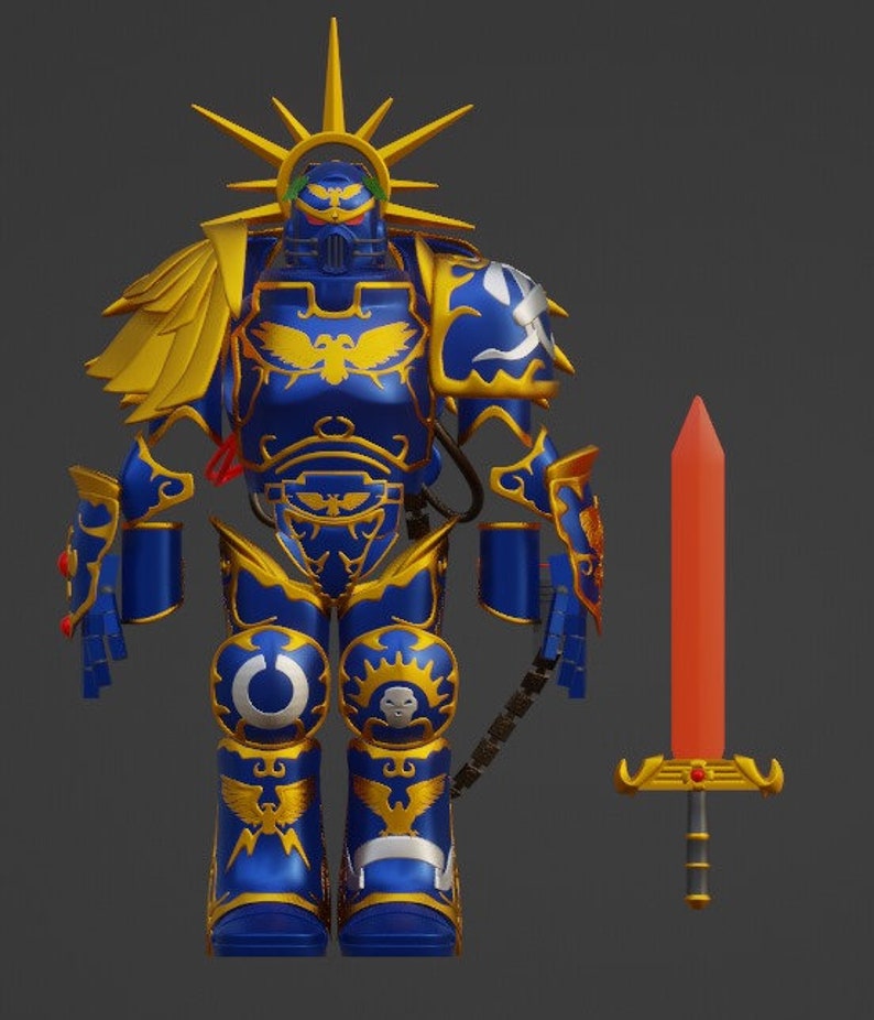 Cosplay Roboute Guilliman STL - Warhammer 40K - Primarch - Etsy