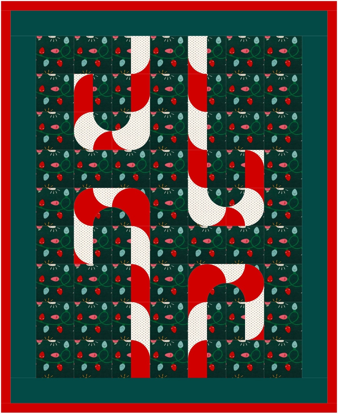Peppermint Sticks Quilt Pattern PDF Instant Download - Etsy