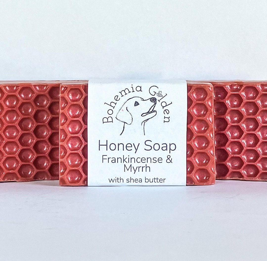 Frankincense & Myrrh Honey Soap With Shea Butter, Natural Body Soap ...