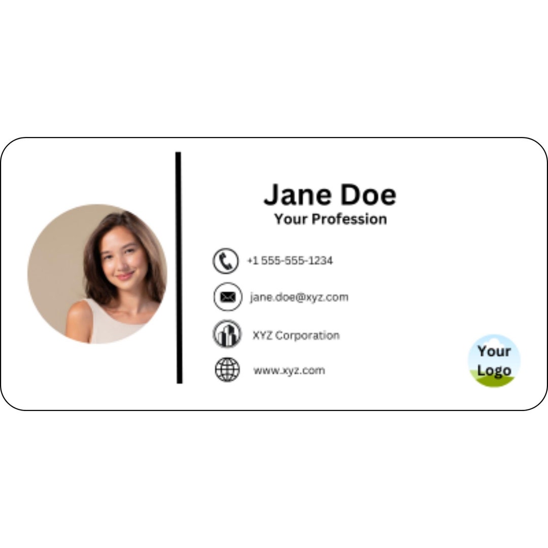 Professional Email Signature | Canva Editable | Personalized Email ...