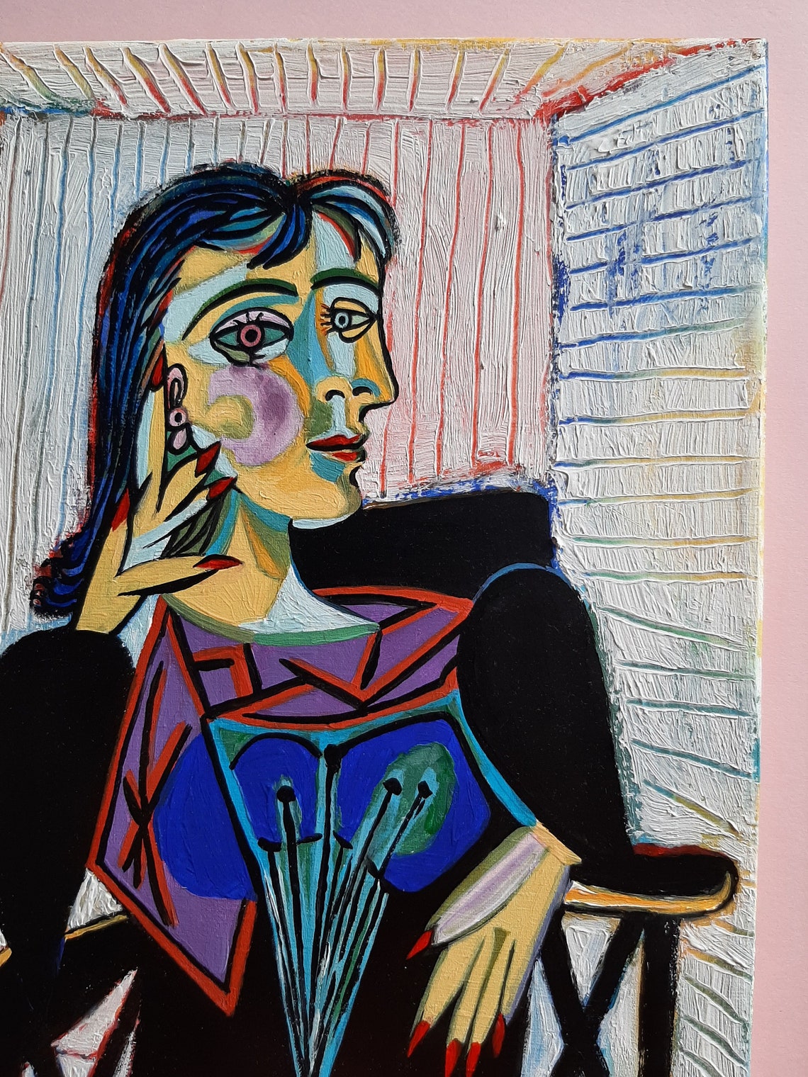 Pablo Picasso, "portrait of Dora Maar", 1937. Hand-painted Reproduction ...