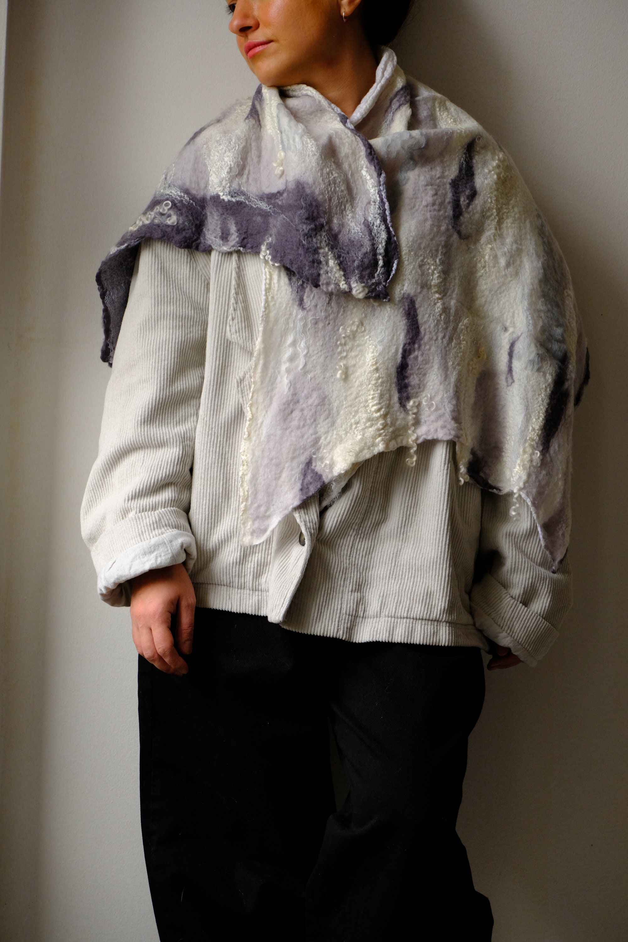 Handmade Felt Scarf - Etsy