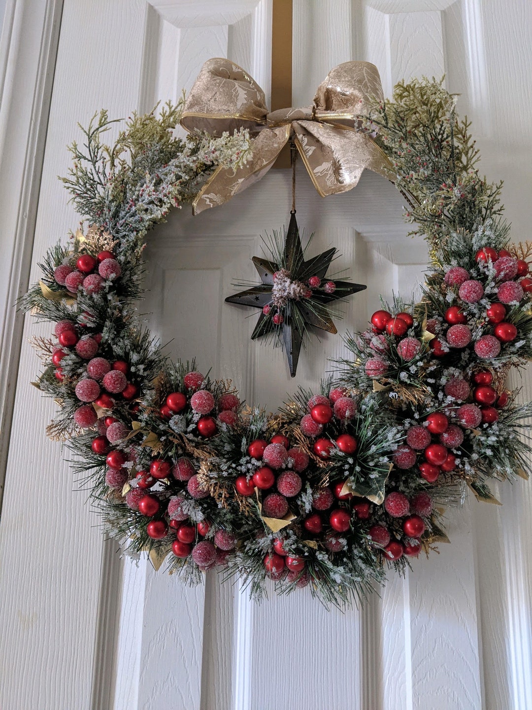 Darling Handmade Winter Medley Christmas Holiday Wreath - Etsy