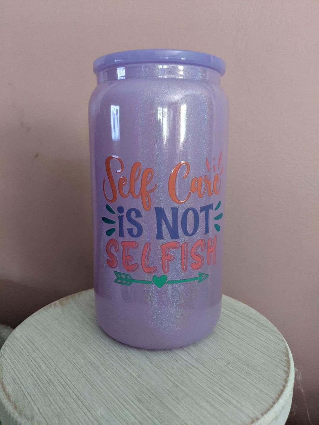 Self-care is Not Selfish Mental Health Positivity 16oz Iced Coffee ...