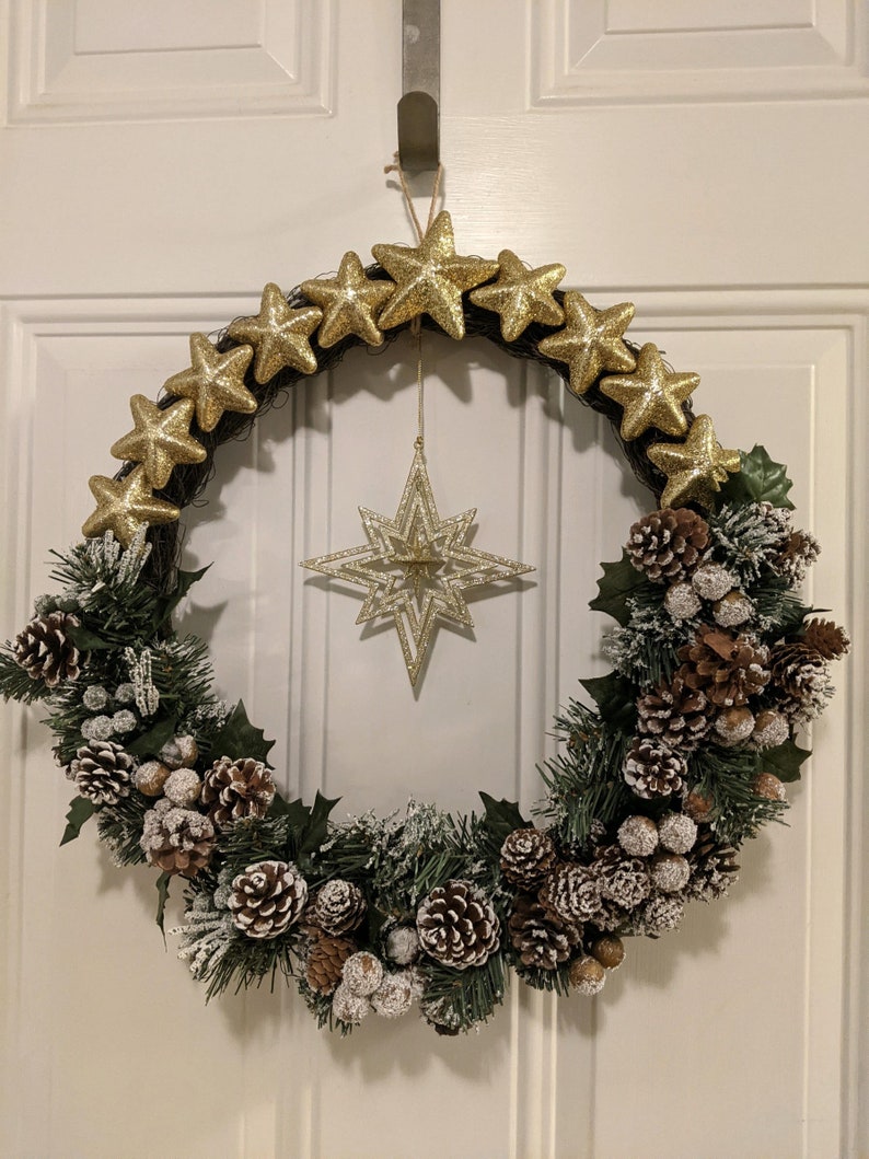 Follow the Stars Handmade Christmas Holiday Wreath - Etsy