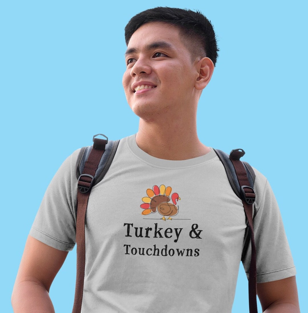 Thanksgiving Turkey and Touchdowns. Sassy Funny Witty - Etsy