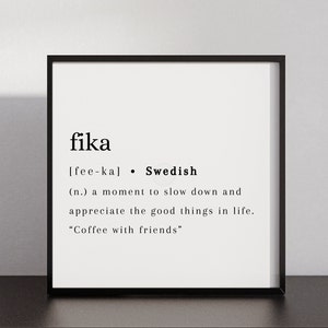 Printable Wall Art Printable Wall Quotes Fika Daily Reminders, Black ...