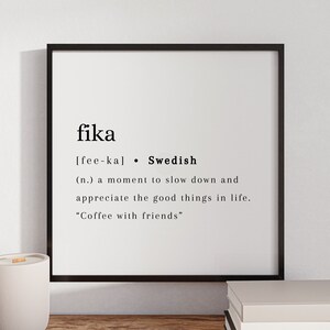 Printable Wall Art Printable Wall Quotes Fika Daily Reminders, Black ...