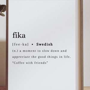 Printable Wall Art Printable Wall Quotes Fika Daily Reminders, Black ...