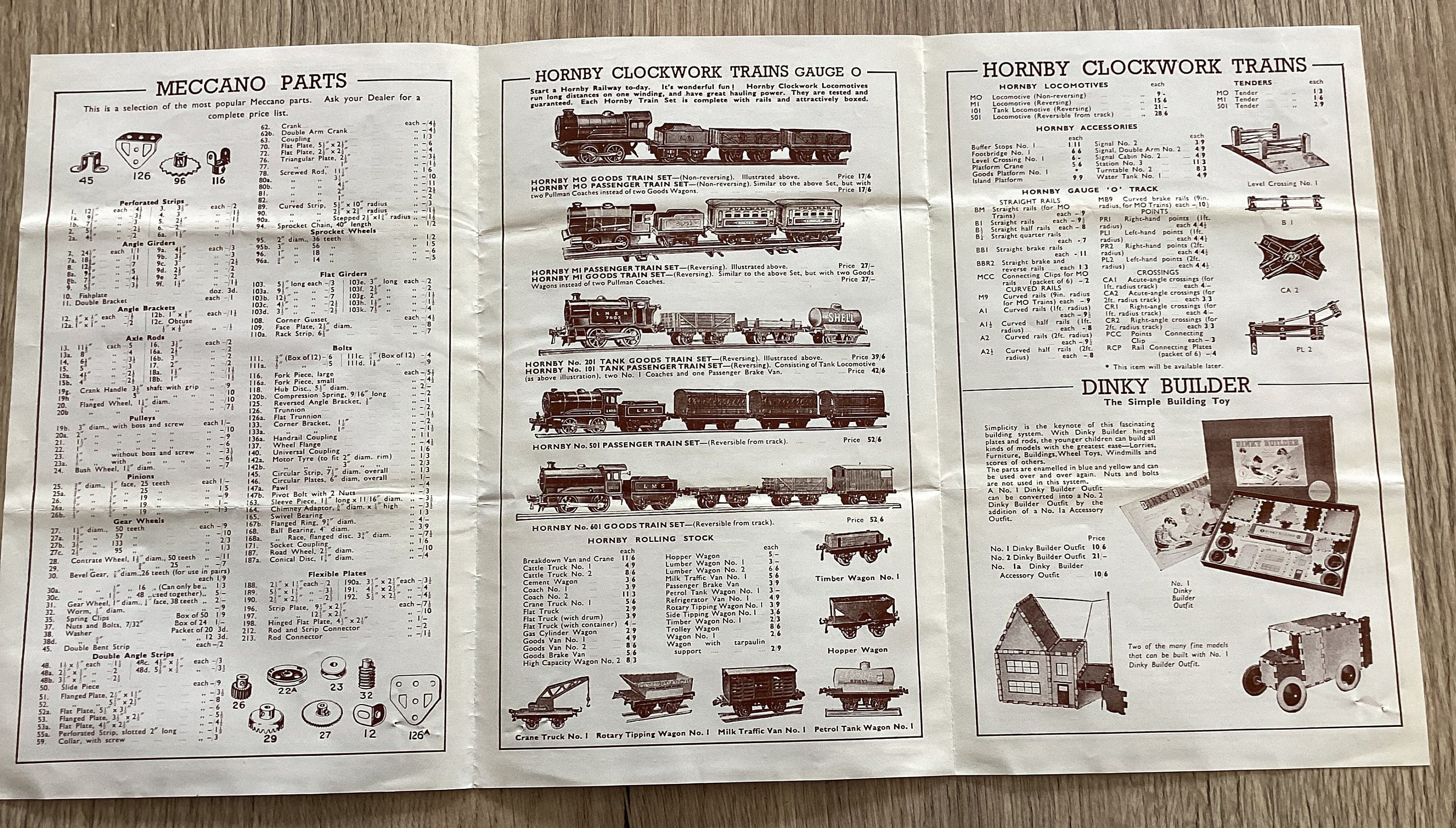 Meccano 2/3 Booklet and Meccano Price Guide April -may 1949 Leaflet ...