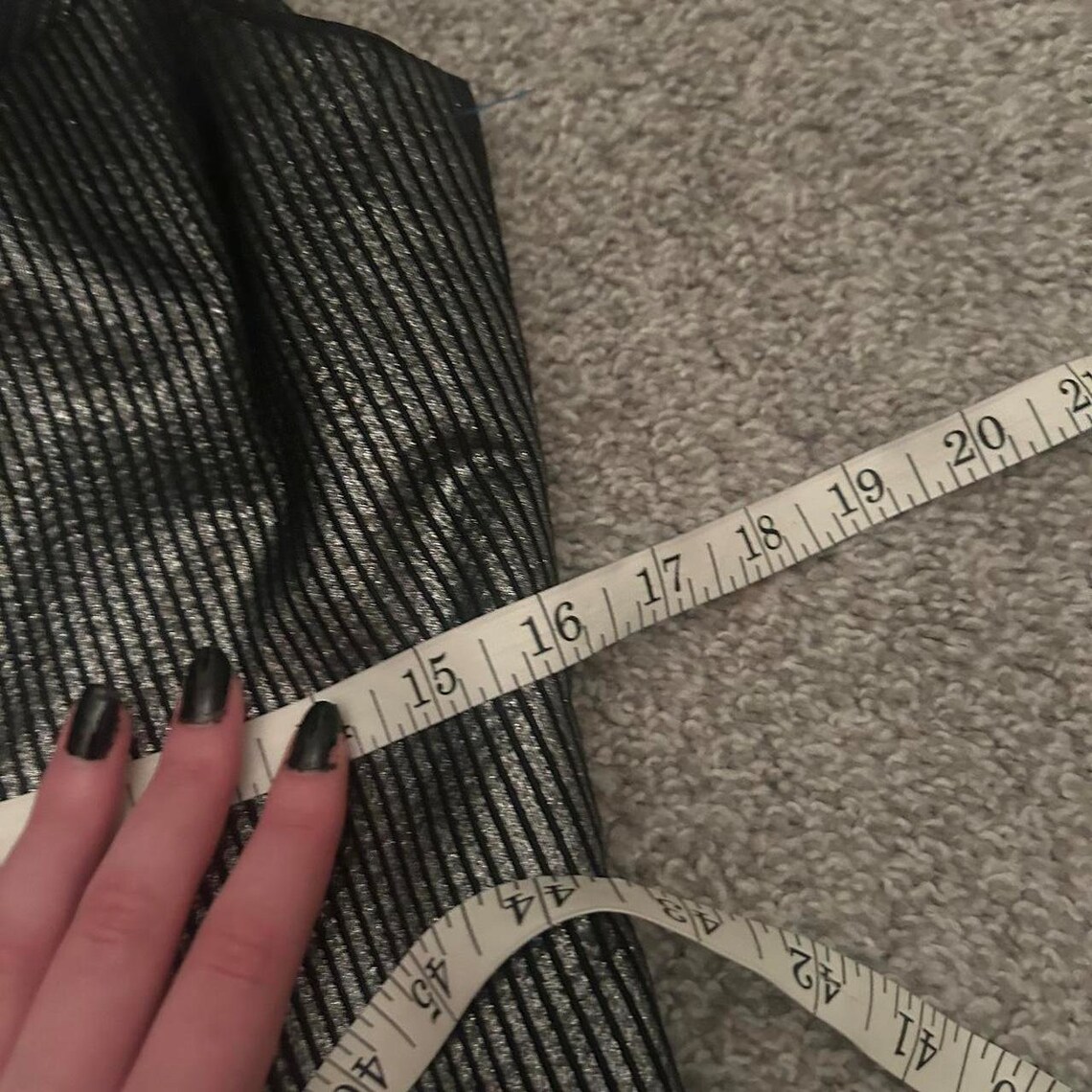 Vintage 1990s Gantos Gothic Black Metallic Sleeveless Top. Size Medium ...