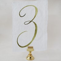 Watercolor Table Numbers | Paper Table Numbers | Custom Table Number ...