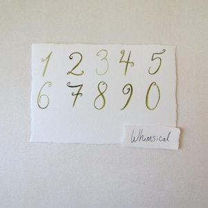 Watercolor Table Numbers Wedding Stationery and Signs - WHIMSICAL - Etsy