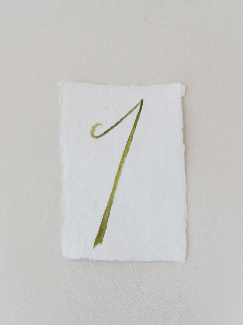 Watercolor Table Numbers Wedding Stationery and Signs Whimsical - Etsy