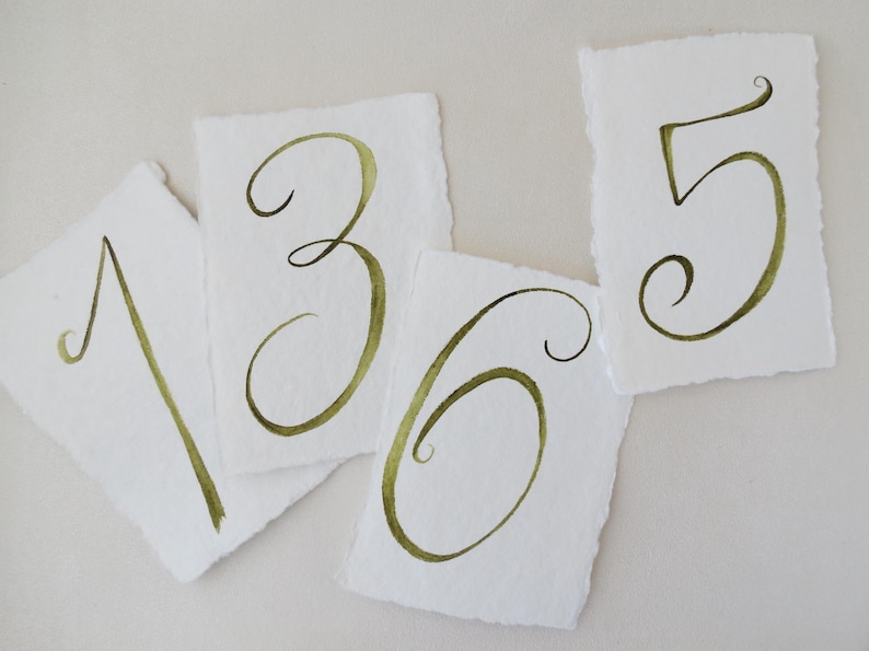 Watercolor Table Numbers Wedding Stationery and Signs - WHIMSICAL - Etsy
