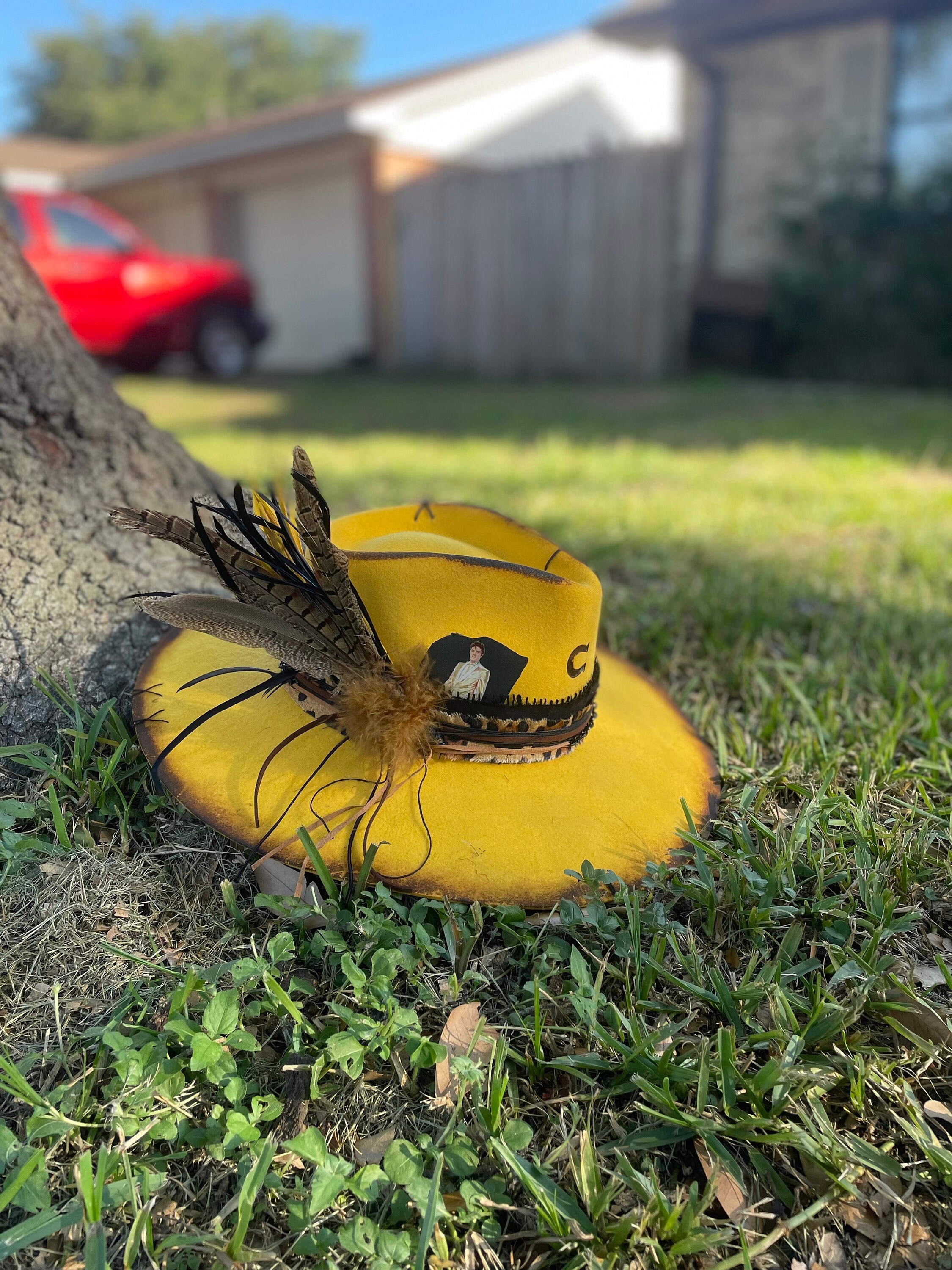 Custom Yellow and Cheetah Cowgirl Hat - Etsy