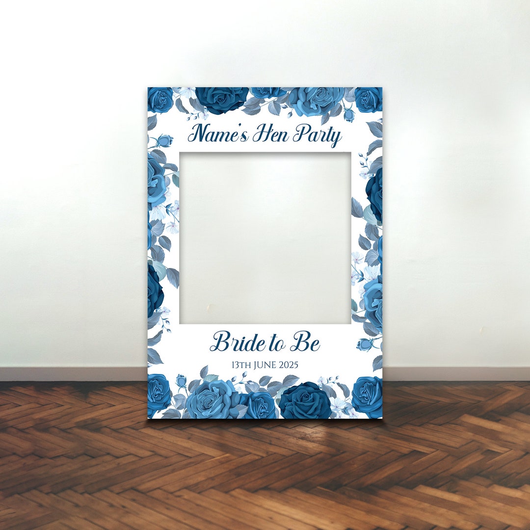 HEN PARTY FRAME Personalised Hen Party Hen Do Bride to Be Selfie Frame ...