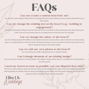 MINIMALIST Arch Wedding Welcome Sign, A1 or A2, Simple Welcome Sign ...