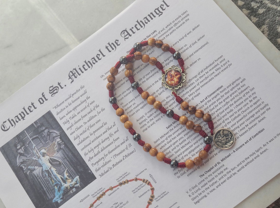 Chaplet of Saint Michael the Archangel - Etsy