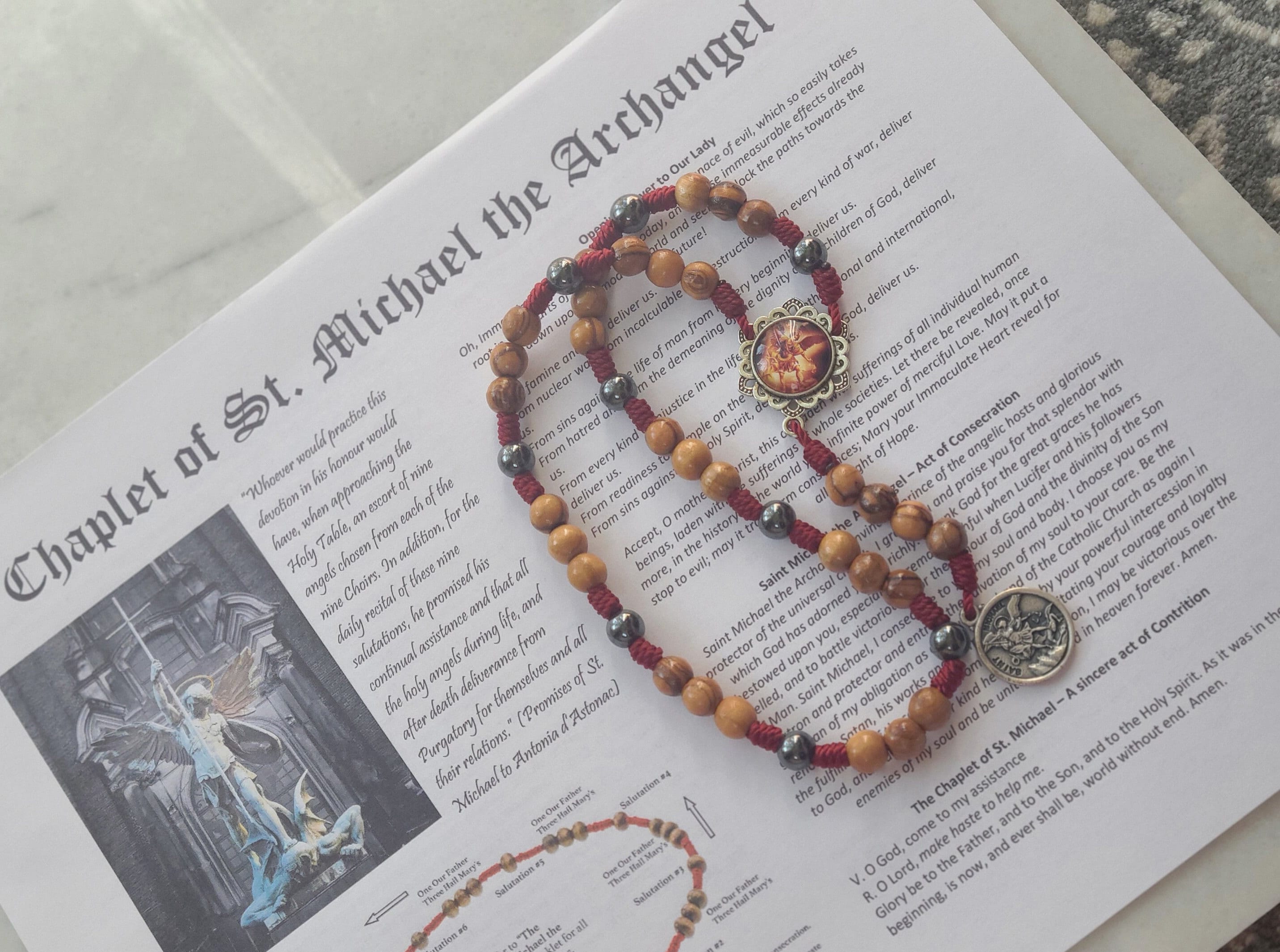 Chaplet of Saint Michael the Archangel - Etsy