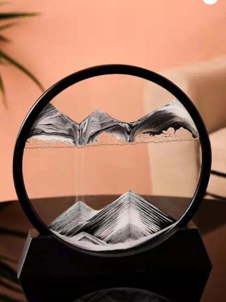 Sand Timer Art for Relaxation Anti Stress Relief 3D Moving Sand ...