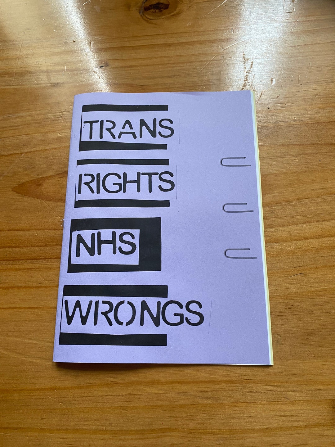 Trans Rights NHS Wrongs Transgender Healthcare Rights Zine - Etsy