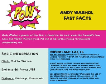 andy warhol fact