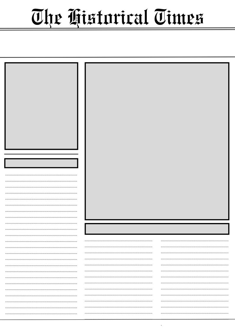 Historical Newspaper Report - Etsy