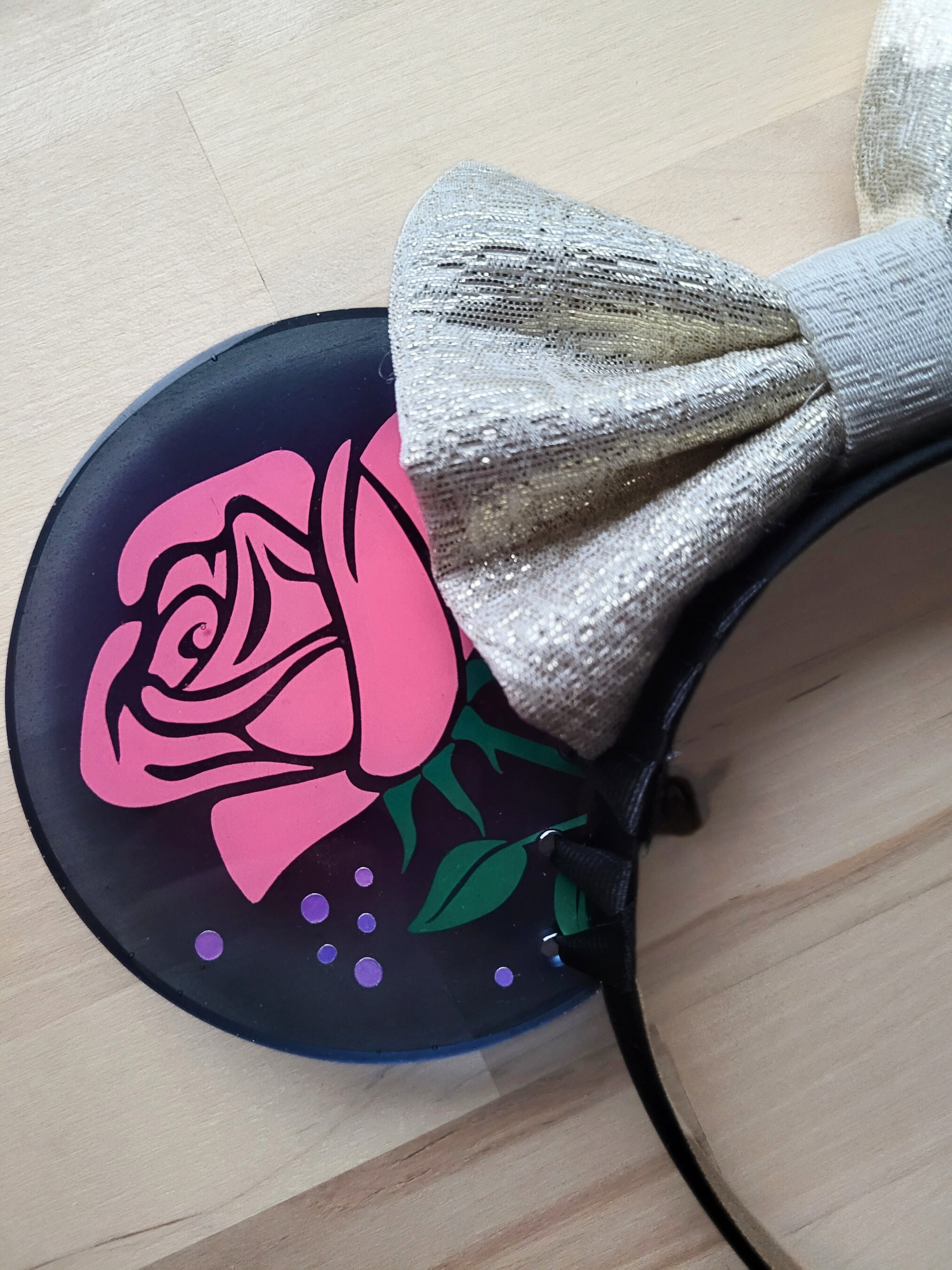 Beauty and the Beast Ears Belle Mouse Ears Glow in the Dark Mouse Ears ...