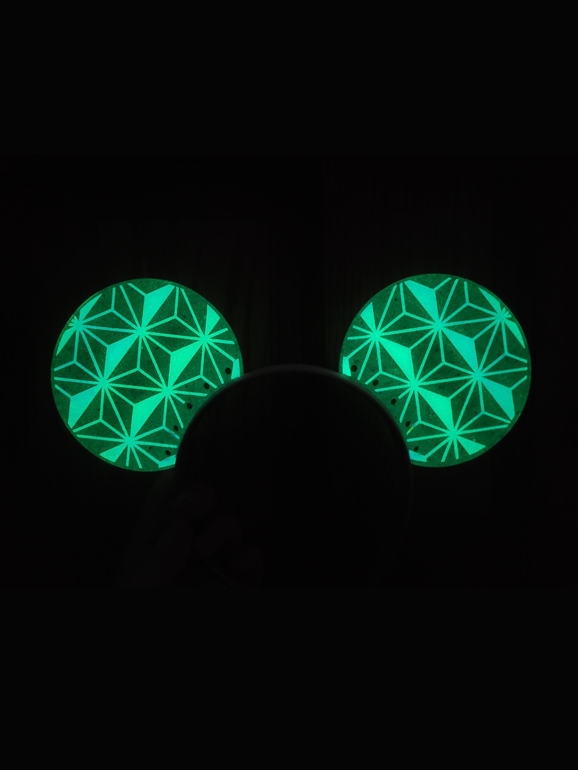Epcot Ears | Spaceship Earth Ears | Glow in the Dark | Mouse Ears ...