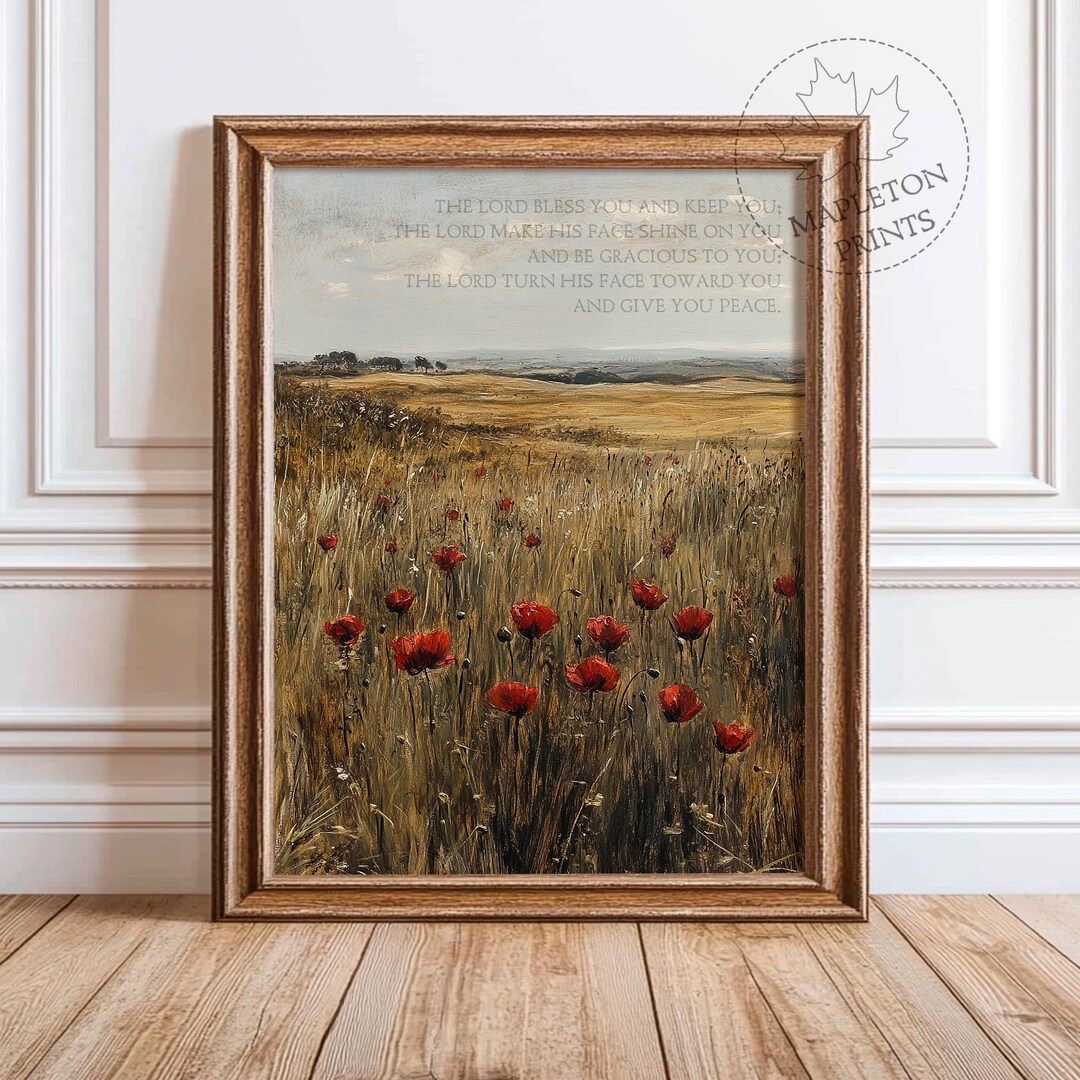 Christian Wall Art | Bible Verse Wall Art | May the Lord Bless You and ...