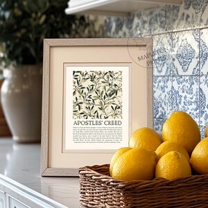Apostles' Creed Christian Wall Art | Printable Religious Decor ...