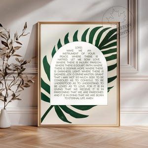 The Prayer of St Francis Print | Printable Christian Wall Art ...
