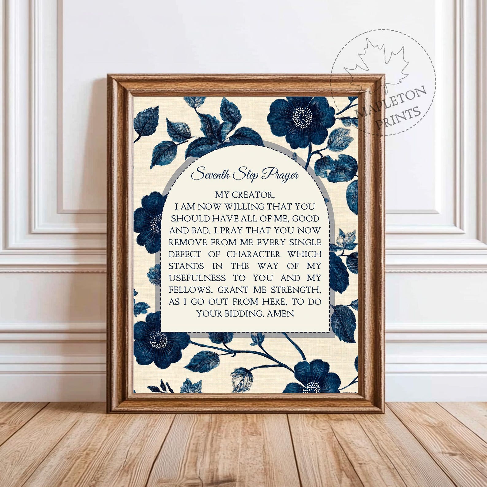 Seventh Step Prayer Printable AA Prayer Print, Recovery and Healing ...