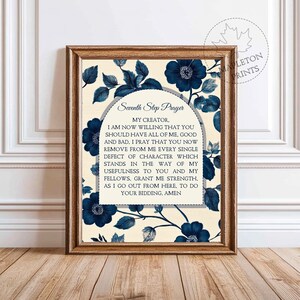 Seventh Step Prayer Printable AA Prayer Print, Recovery and Healing ...