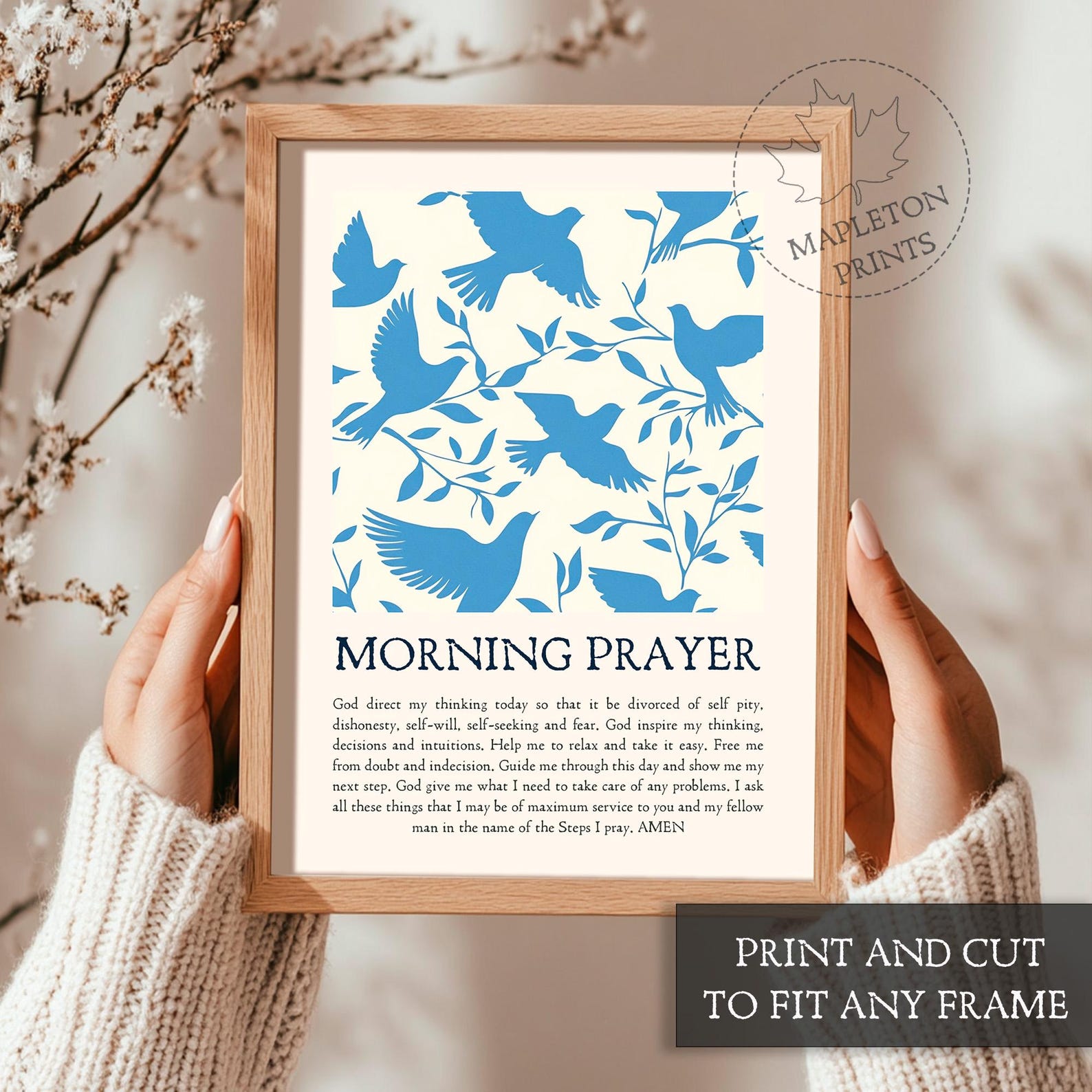 AA Morning Prayer Printable: Recovery Inspiration (digital Download) - Etsy