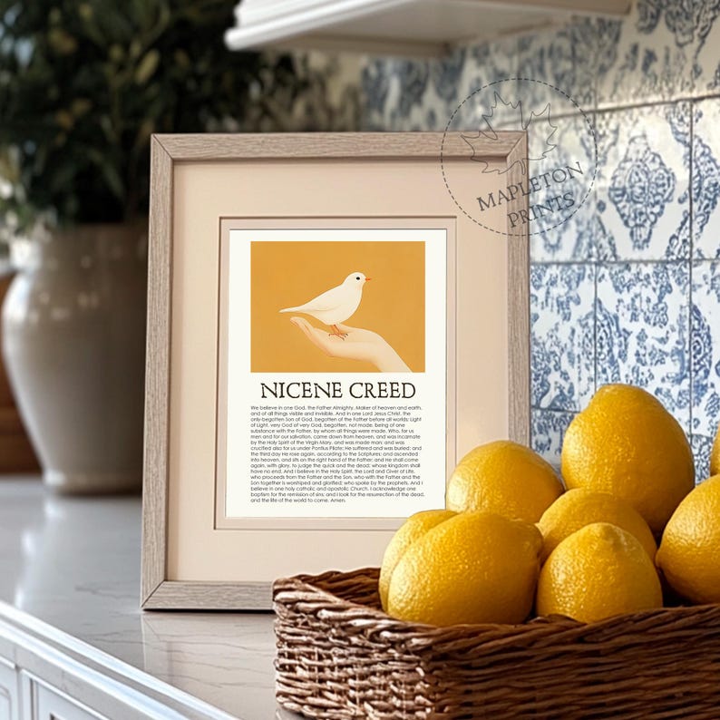Nicene Creed Christian Wall Art | Printable Religious Decor | Christian ...
