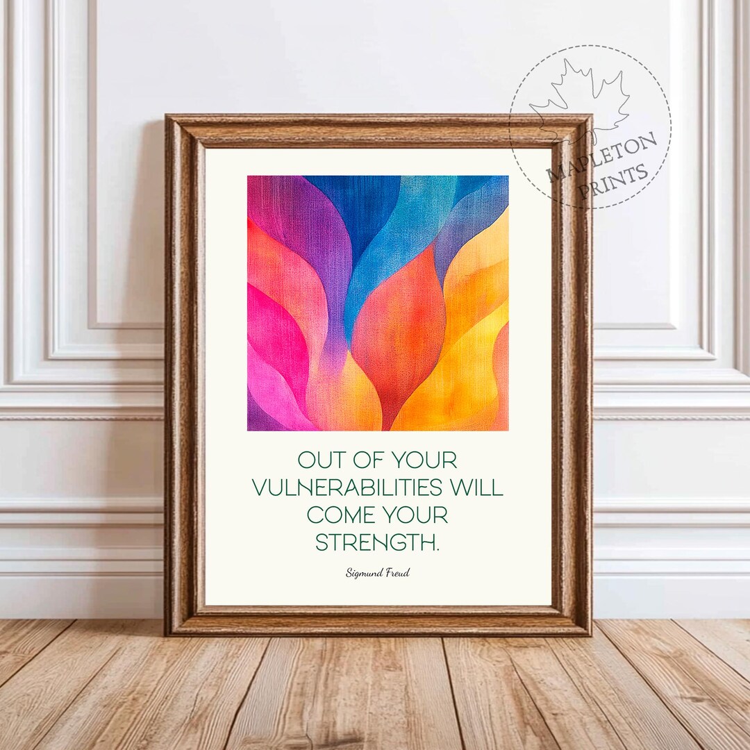 Sigmund Freud Quote Print, Printable Abstract Motivational Wall Art ...