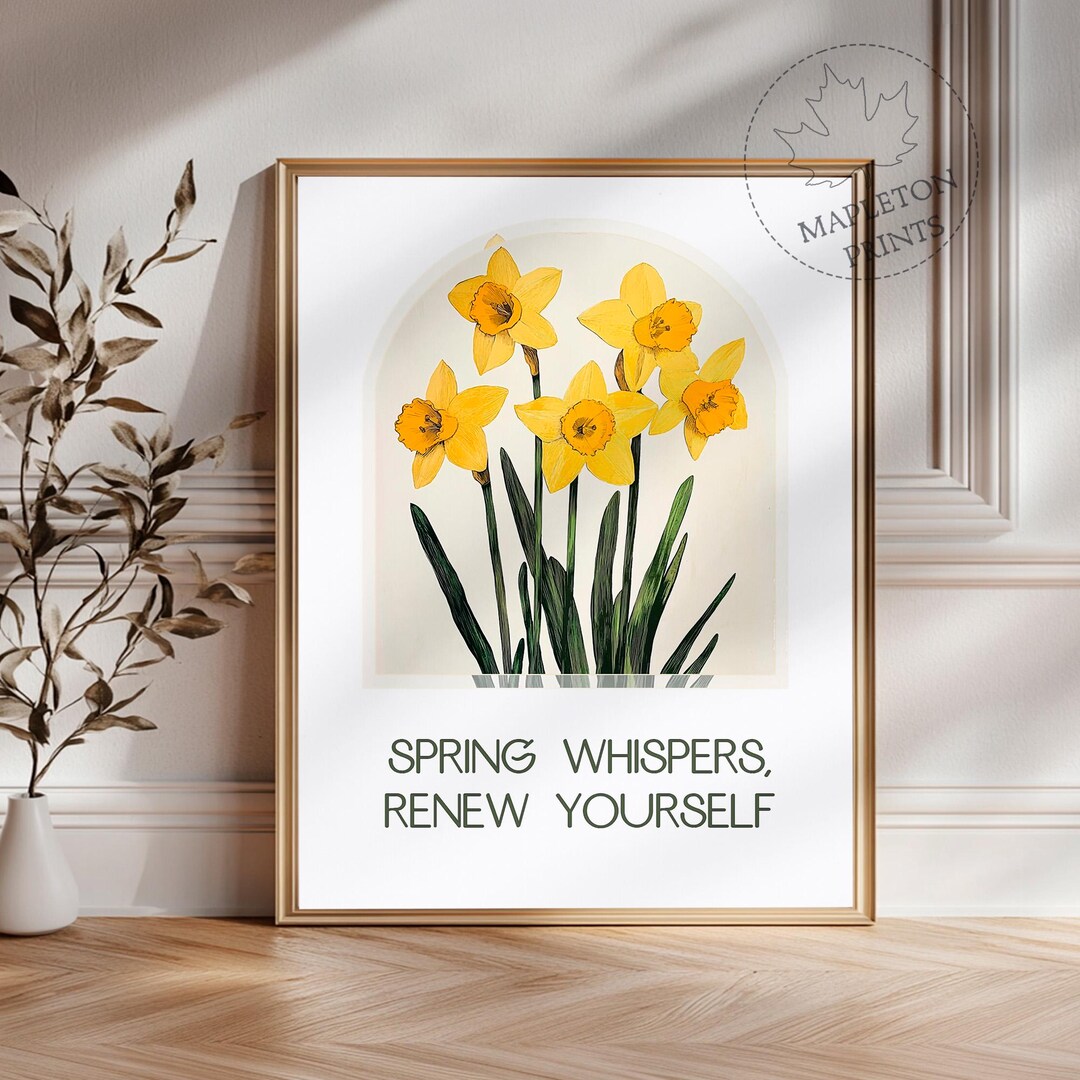 Spring Whispers | Renew Yourself | Easter Printable Inspirational Quote ...