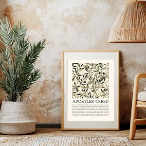 Apostles' Creed Christian Wall Art | Printable Religious Decor ...
