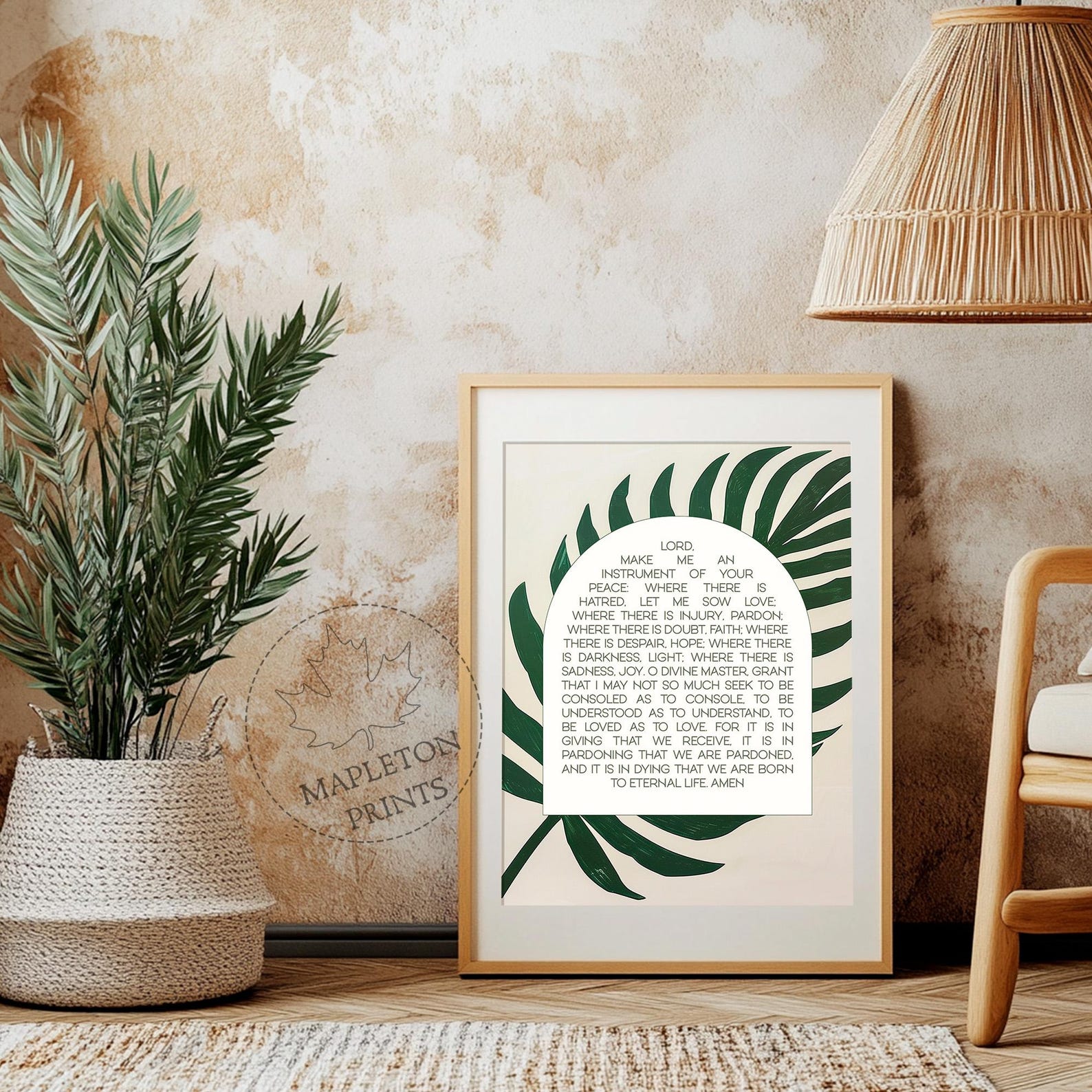 The Prayer of St Francis Print | Printable Christian Wall Art ...